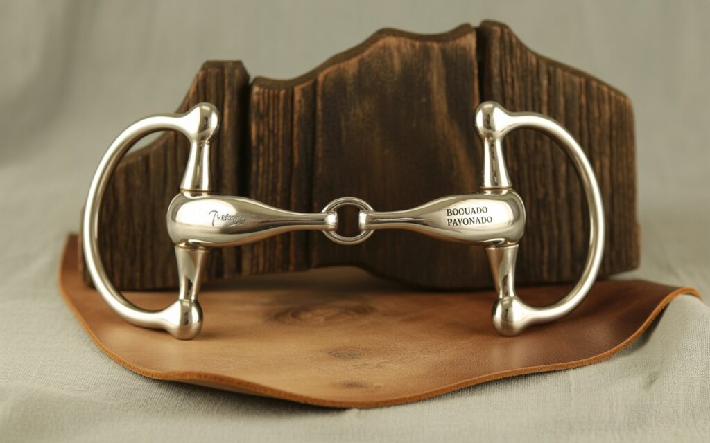 Bocado vaquero de acero inoxidable para mayor control y confort